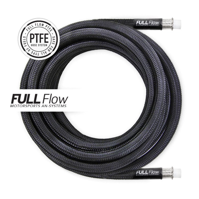 Nuke Black Nylon PTFE Stainless Braided Fuel Hose AN-8, 1m length ...