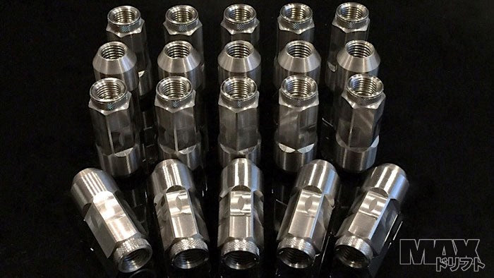 PSM CLEARCOAT STAINLESS 17mm HEX 50mm length Lug Nuts 12x1.25 thread ...