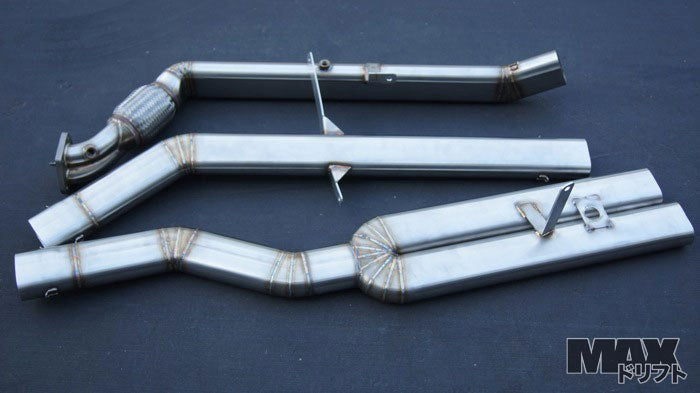 PSM TI BURNT TIP Oval Exhaust System for S13 with t25 or t28 turbo (Or ...