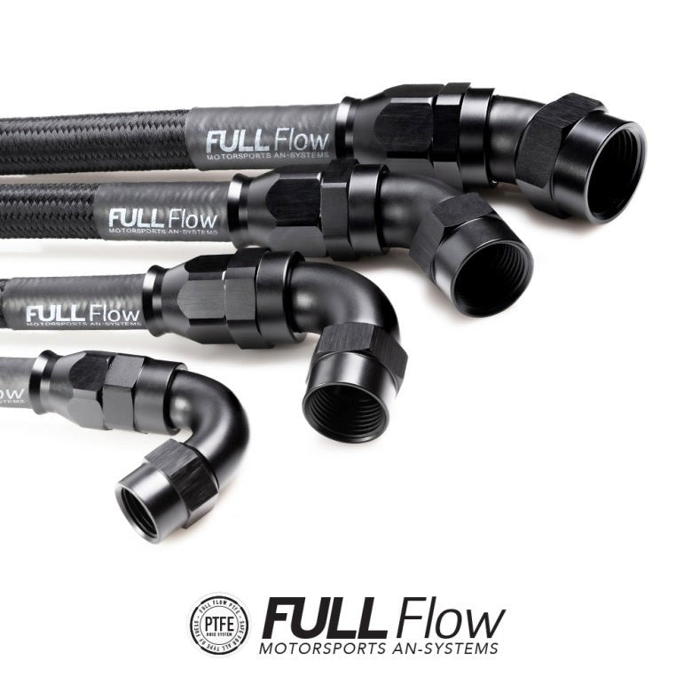 Nuke Black Nylon PTFE Stainless Braided Fuel Hose AN-8, 1m length ...