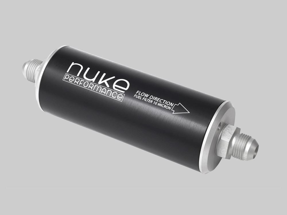 Nuke Fuel Filter Slim 100 Micron Stainless Steel – Racer Products